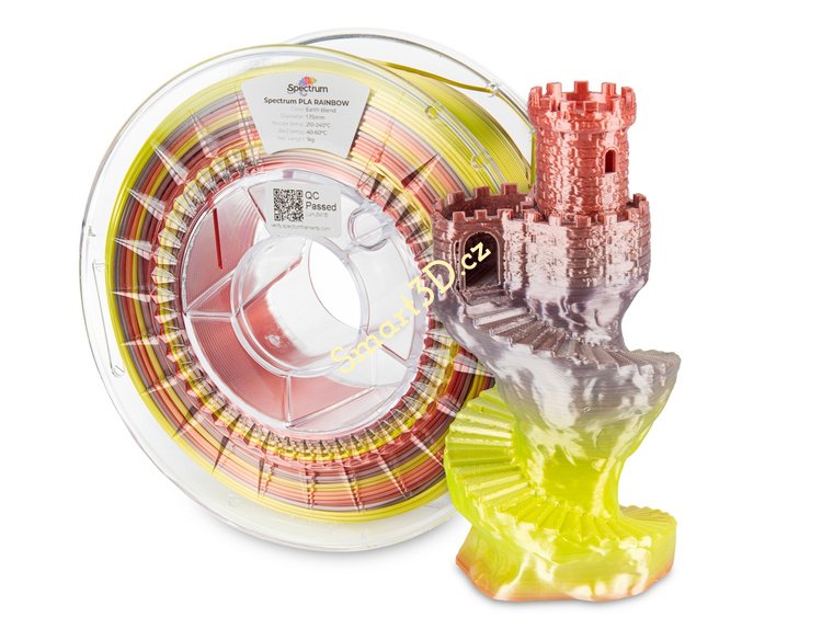 Filament SPECTRUM / PLA SILK RAINBOW / EARTH BLEND / 1,75 mm / 1 kg :: Smart3D.cz
