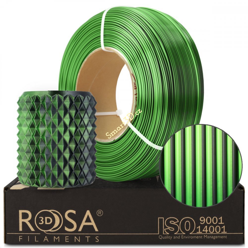 ReFill ROSA3D / PLA MAGIC SILK / MISTIC GREEN / 1,75 mm / 1 kg ...