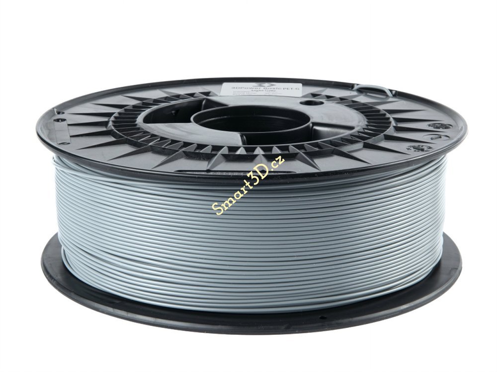 Filament 3D POWER / Basic PETG / LIGHT GREY / 1,75 mm / 1 kg. :: Smart3D.cz