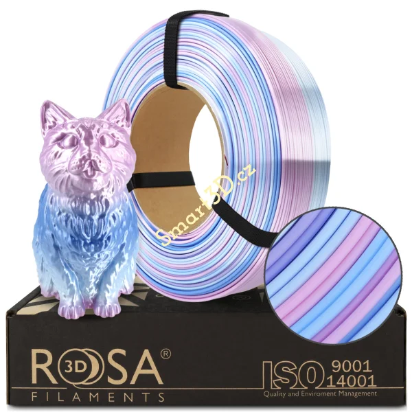 ReFill ROSA3D / PLA SILK / MULTICOLOUR CANDY / 1,75 mm / 1 kg :: Smart3D.cz