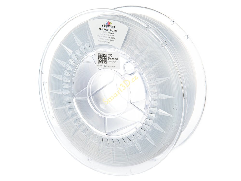 Filament SPECTRUM / PC 275 / NATURAL / 1,75 mm / 1 kg :: Smart3D.cz